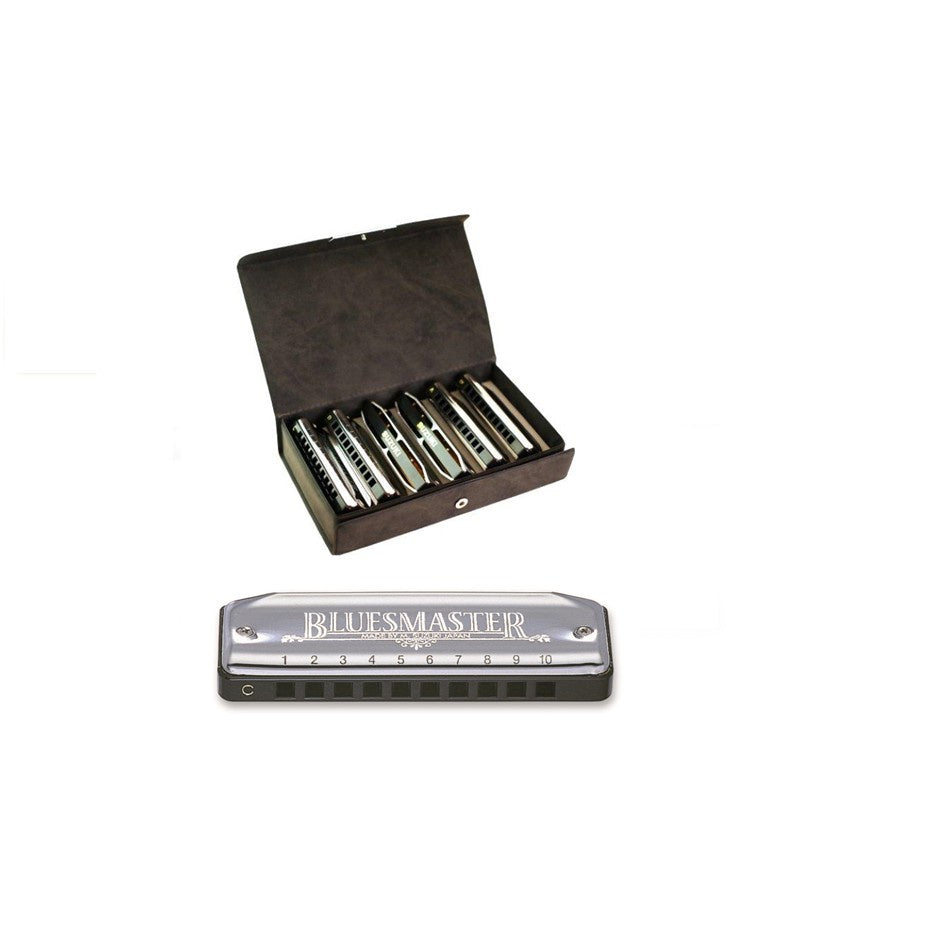 Suzuki Bluesmaster Harmonica Box Set - Key of A, Bb, C, D, F, G