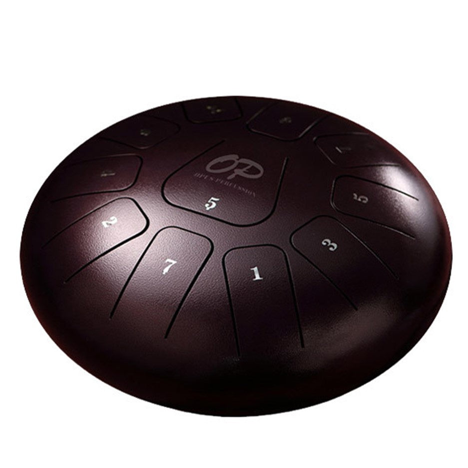 Opus Percussion 12" Metal 11-Note Standard Carves Style Tongue Drum in