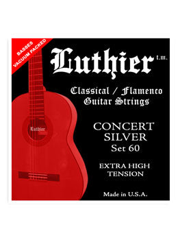 Luthier 60 Concert Silver Nylon Set - Extra High Tension | Brunswick ...
