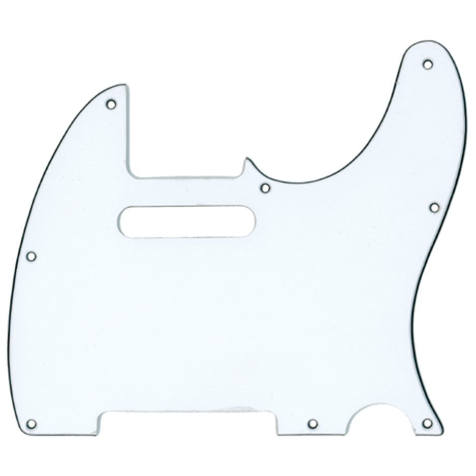 Custom Eagle TLK3WB White/Black/White Scratchplate - Telecaster